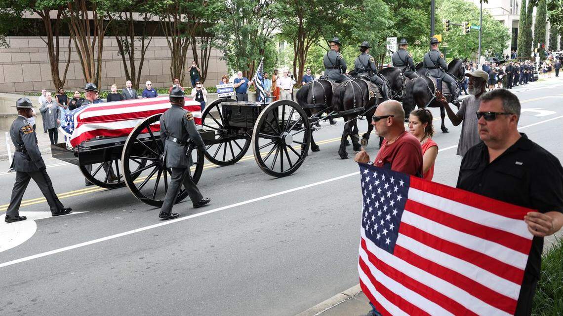Photos from CMPD Officer Joshua Eyer funeral, procession | Charlotte ...